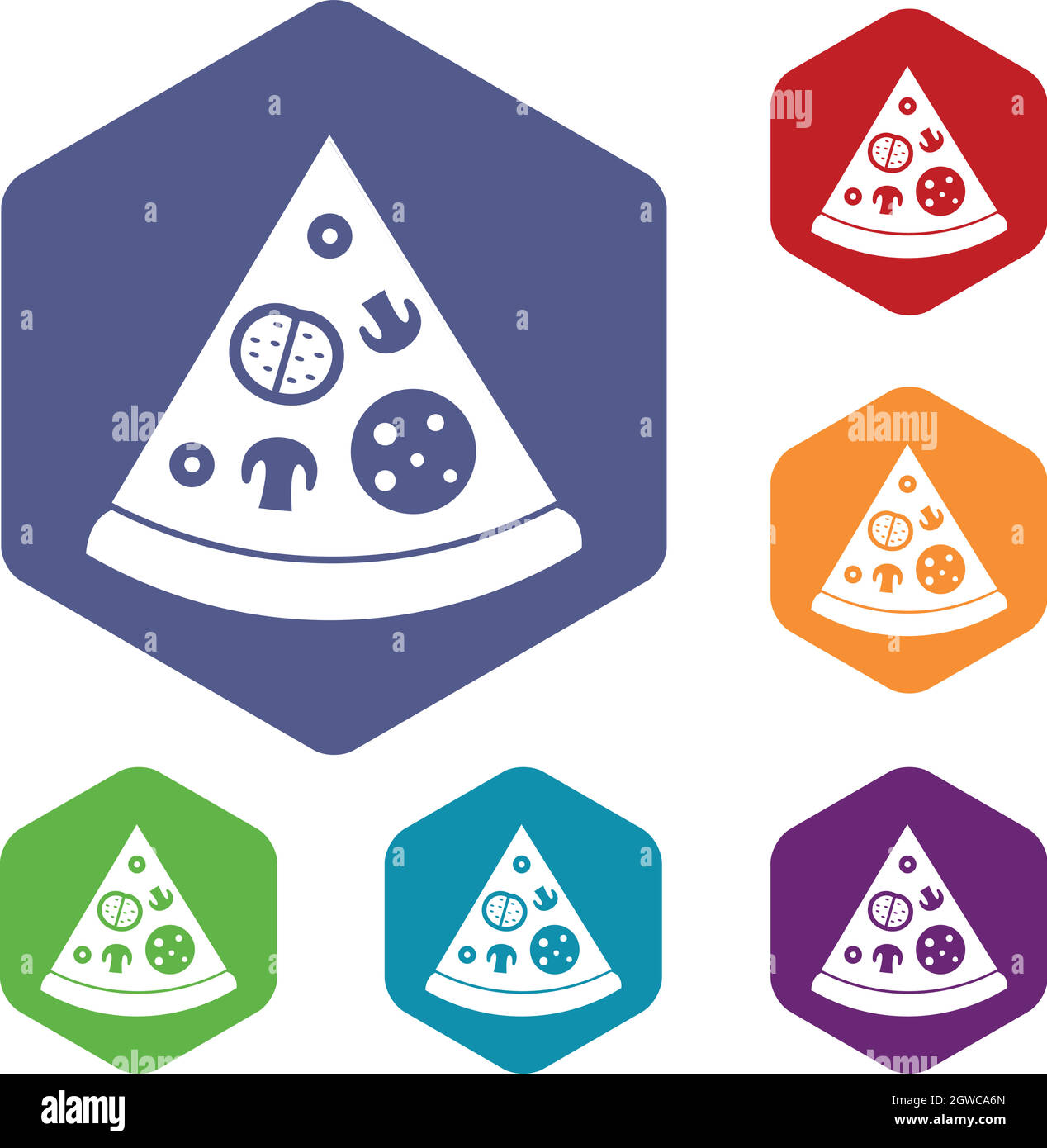 Style pizza Stock Vector Images - Alamy