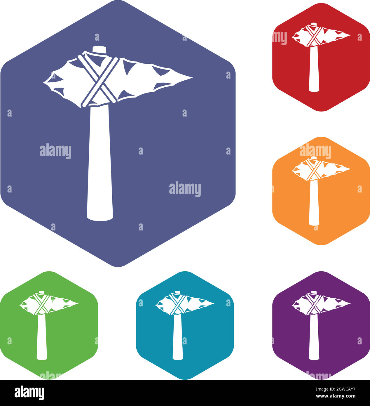 Ancient hammer icons set Stock Vector Image & Art - Alamy