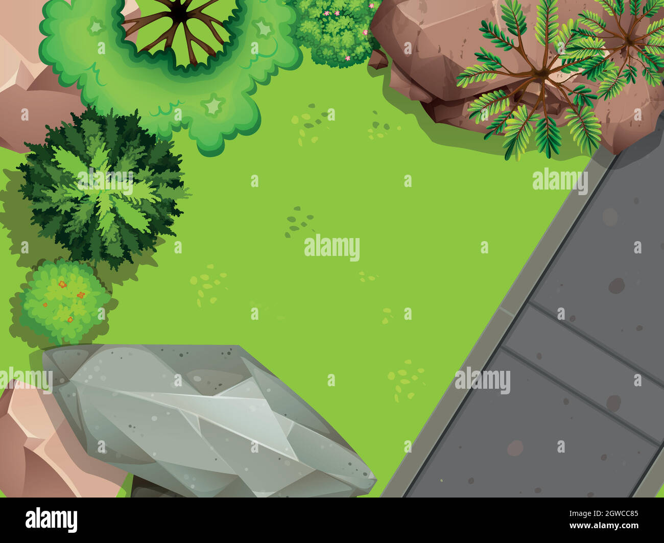 Aerial view map drawing hi-res stock photography and images - Alamy
