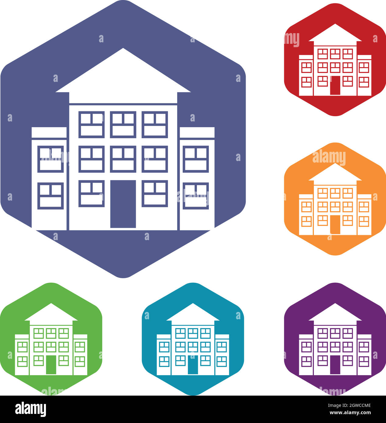 Architectural building icons Stock Vector Images - Alamy