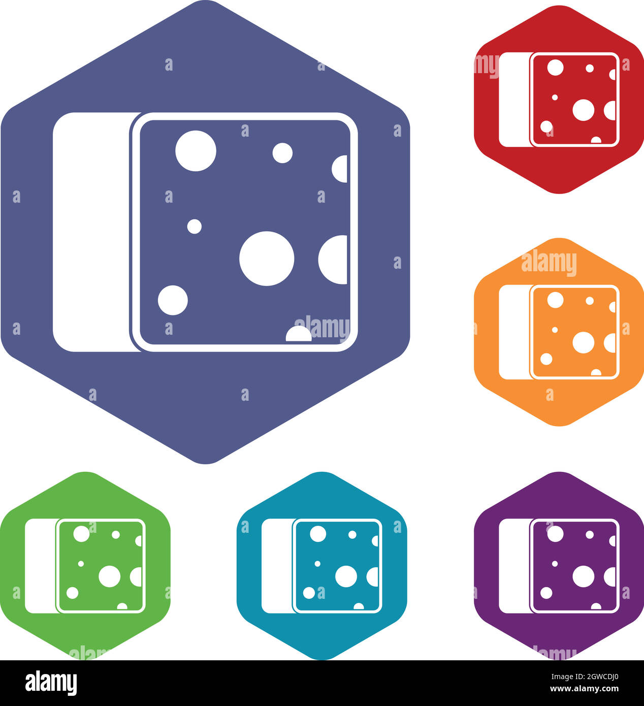 Cheese icons set Stock Vector Image & Art - Alamy