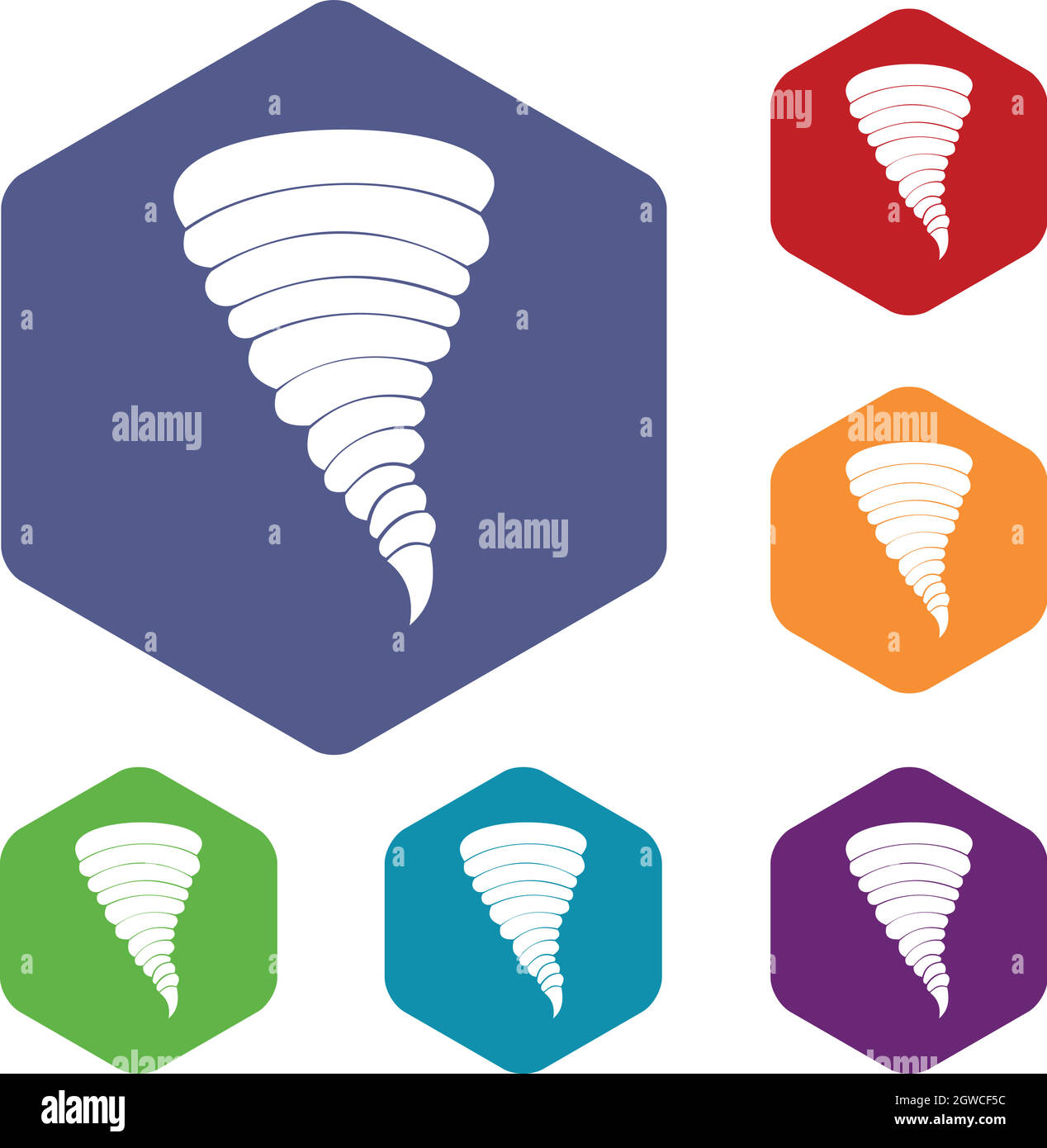 Tornado icons set Stock Vector Image & Art - Alamy