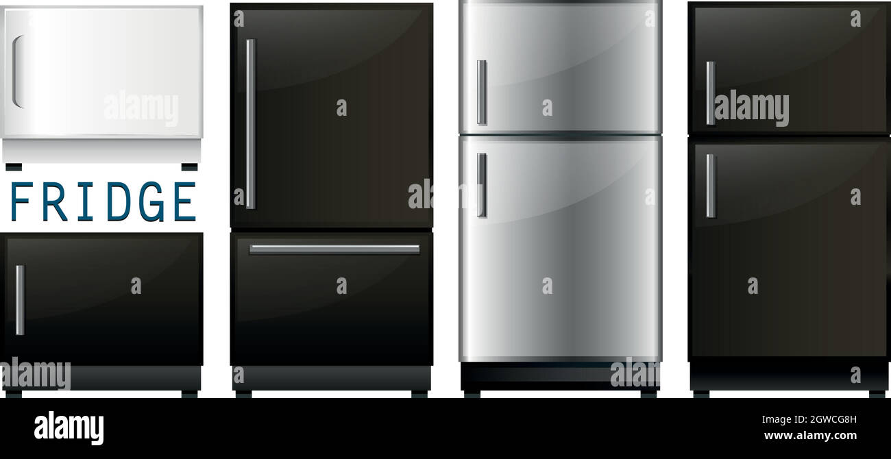 Refridgerator Stock Vector Images - Alamy