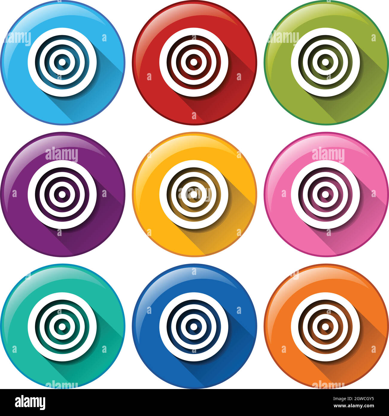 Icons for targets Stock Vector Image & Art - Alamy