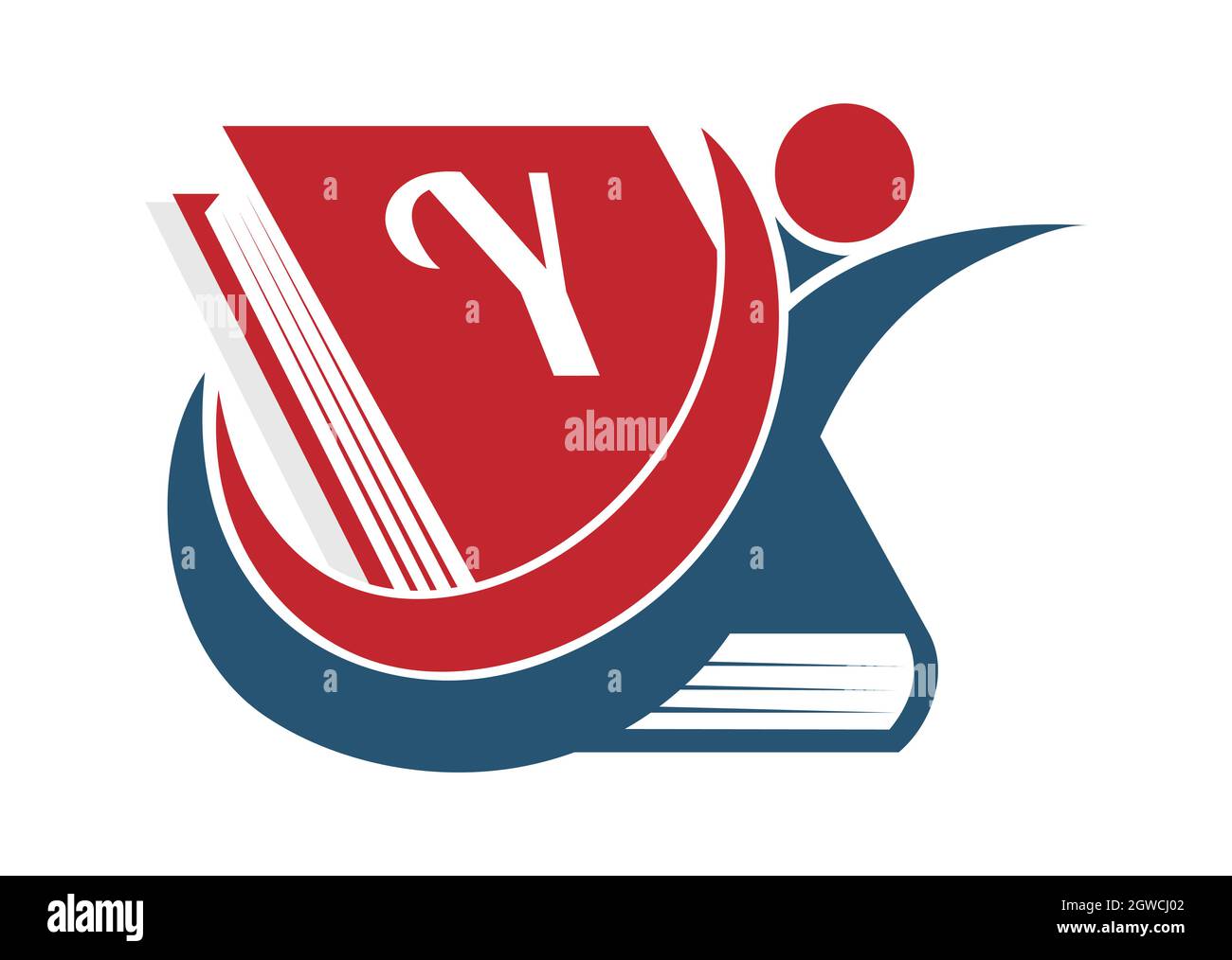 letter Y on the cover of the book. Flat style Stock Vector Image & Art ...