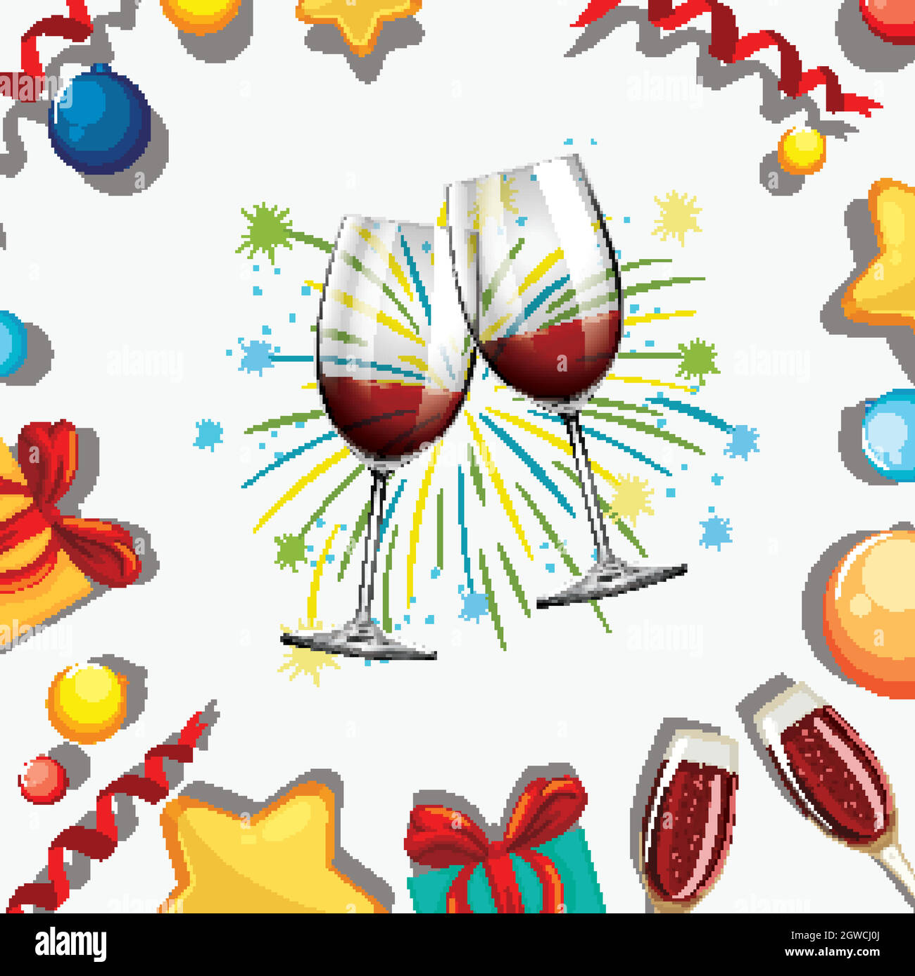 New year clip Stock Vector Images - Alamy