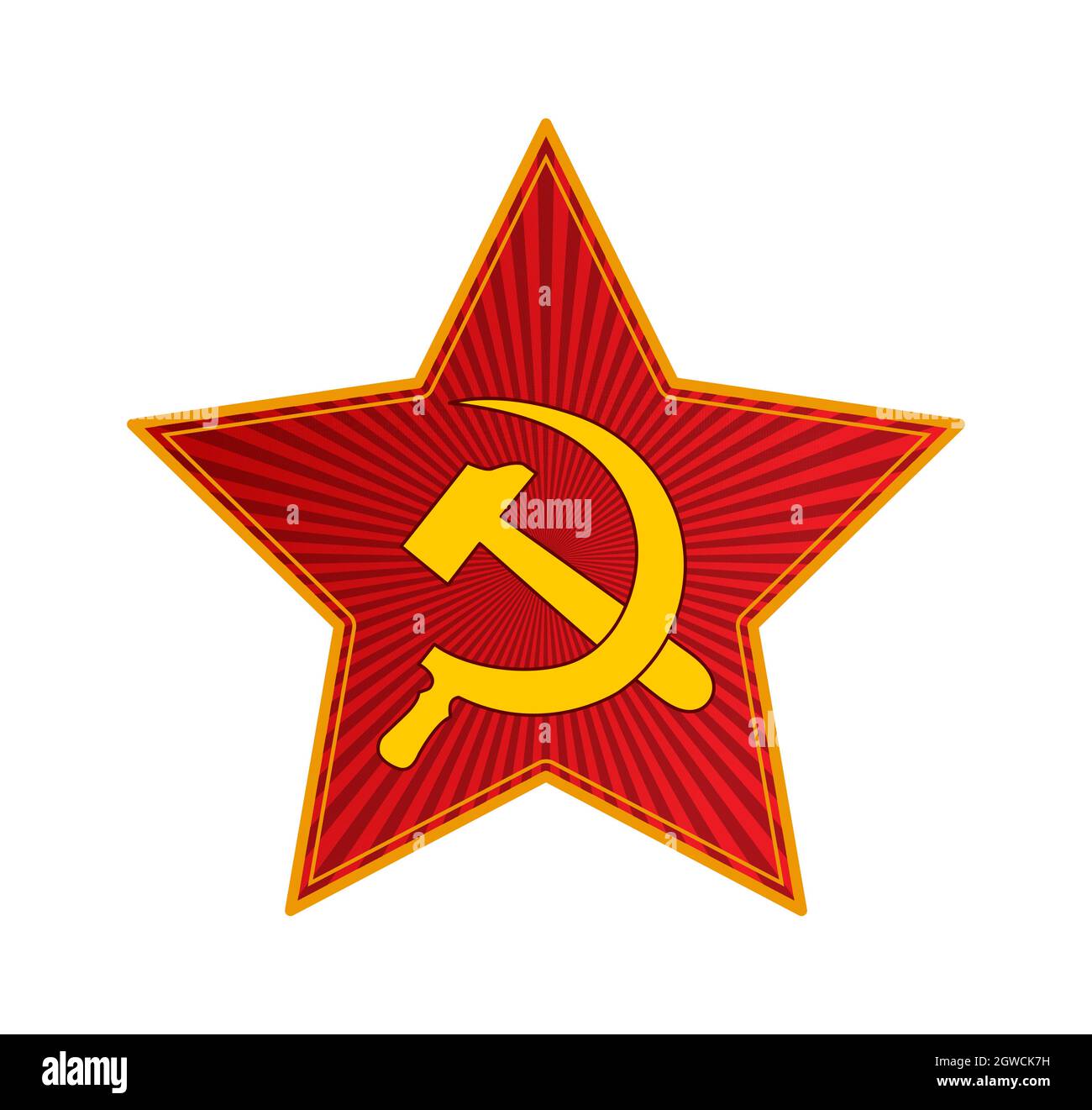 Hammer sickle red star hi-res stock photography and images - Alamy