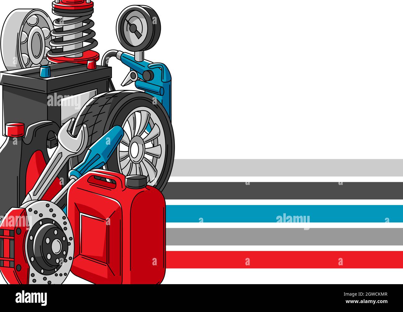 Car service illustration. Auto center repair concept for advertising ...