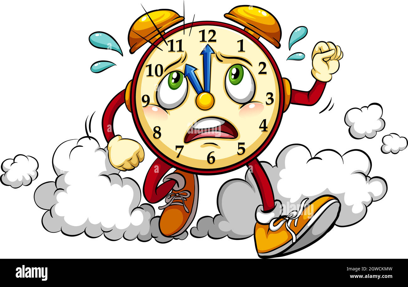 Showing late Stock Vector Images - Alamy