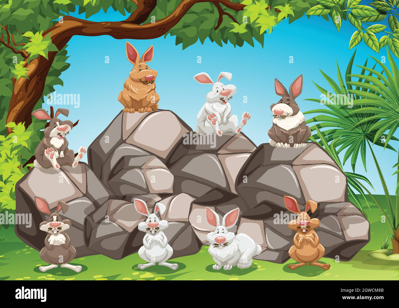 White rabbits Stock Vector Images - Alamy White rabbits Stock Vector Images - Alamy