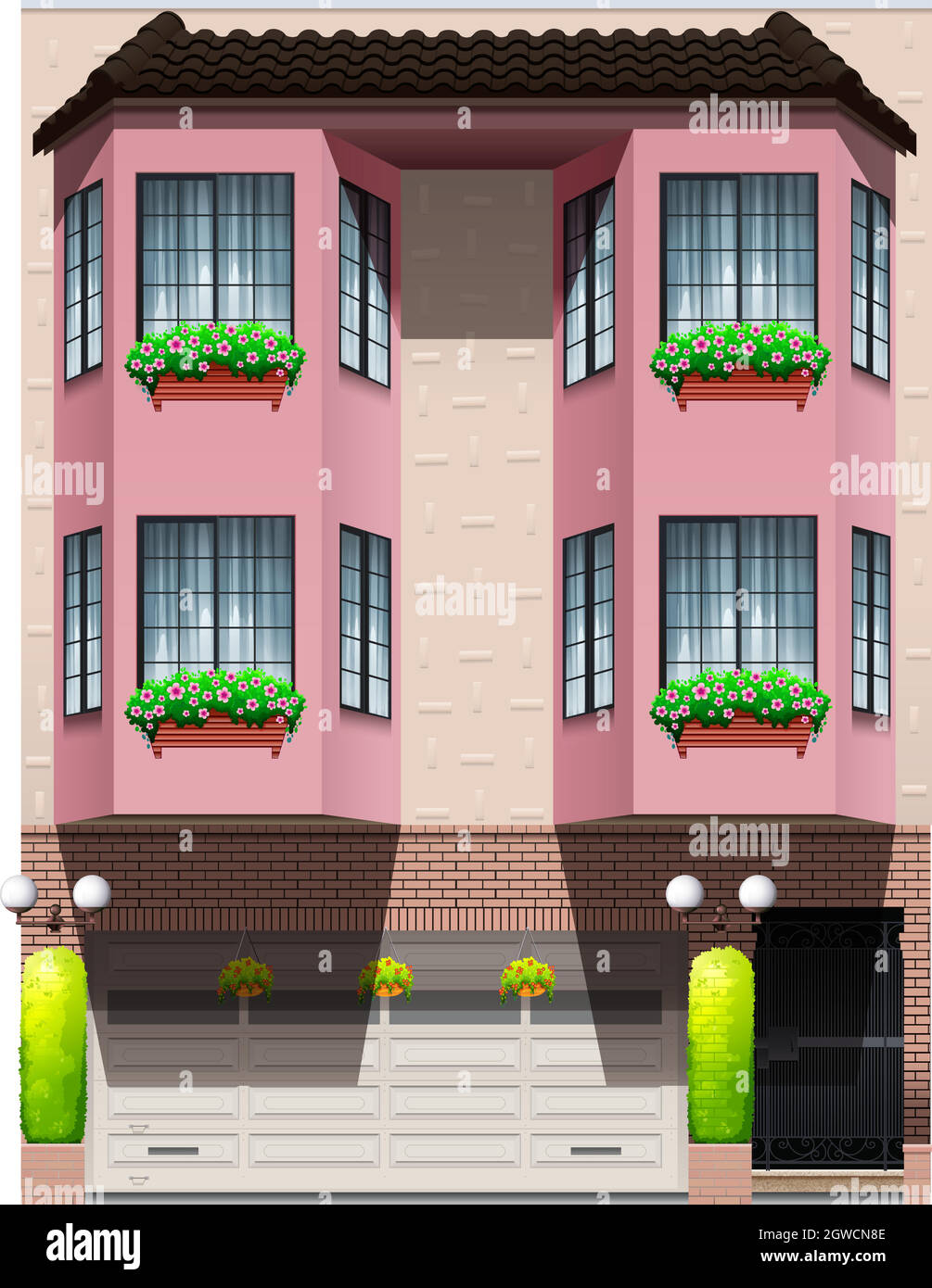 Door house side view Stock Vector Images - Alamy