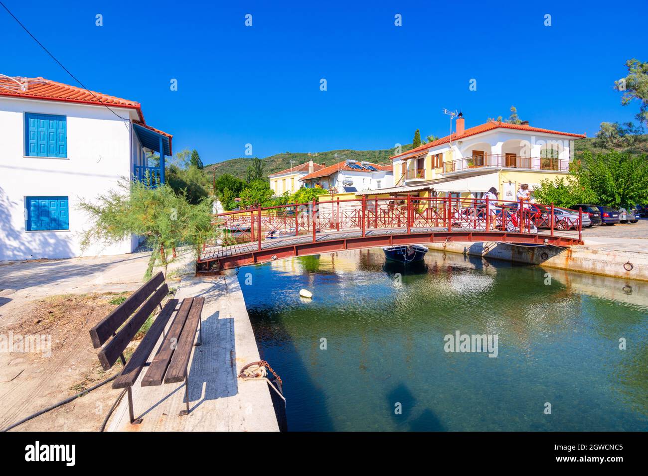 View of Chorto village at South Pelion, Greece Stock Photo - Alamy