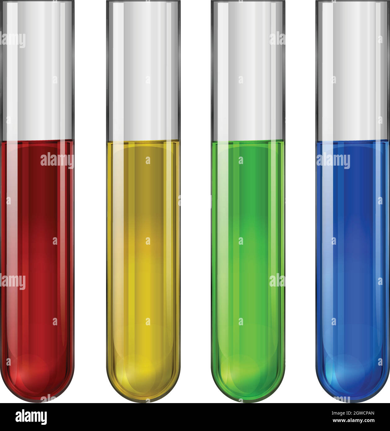 Laboratory test tubes solution Stock Vector Images - Alamy