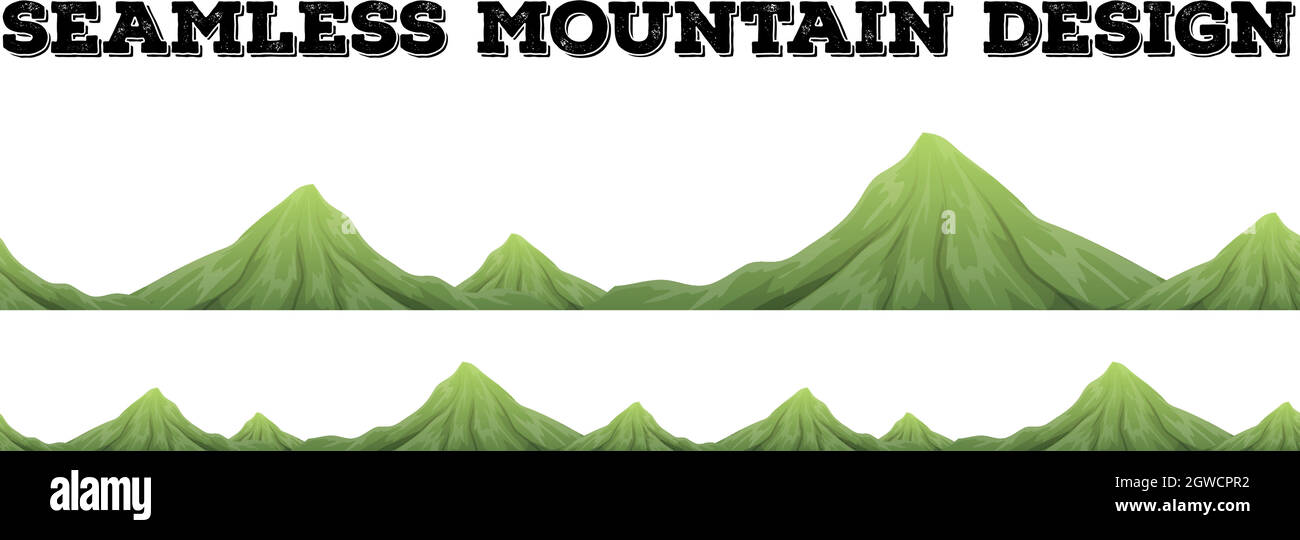 White path top mountain Stock Vector Images - Alamy