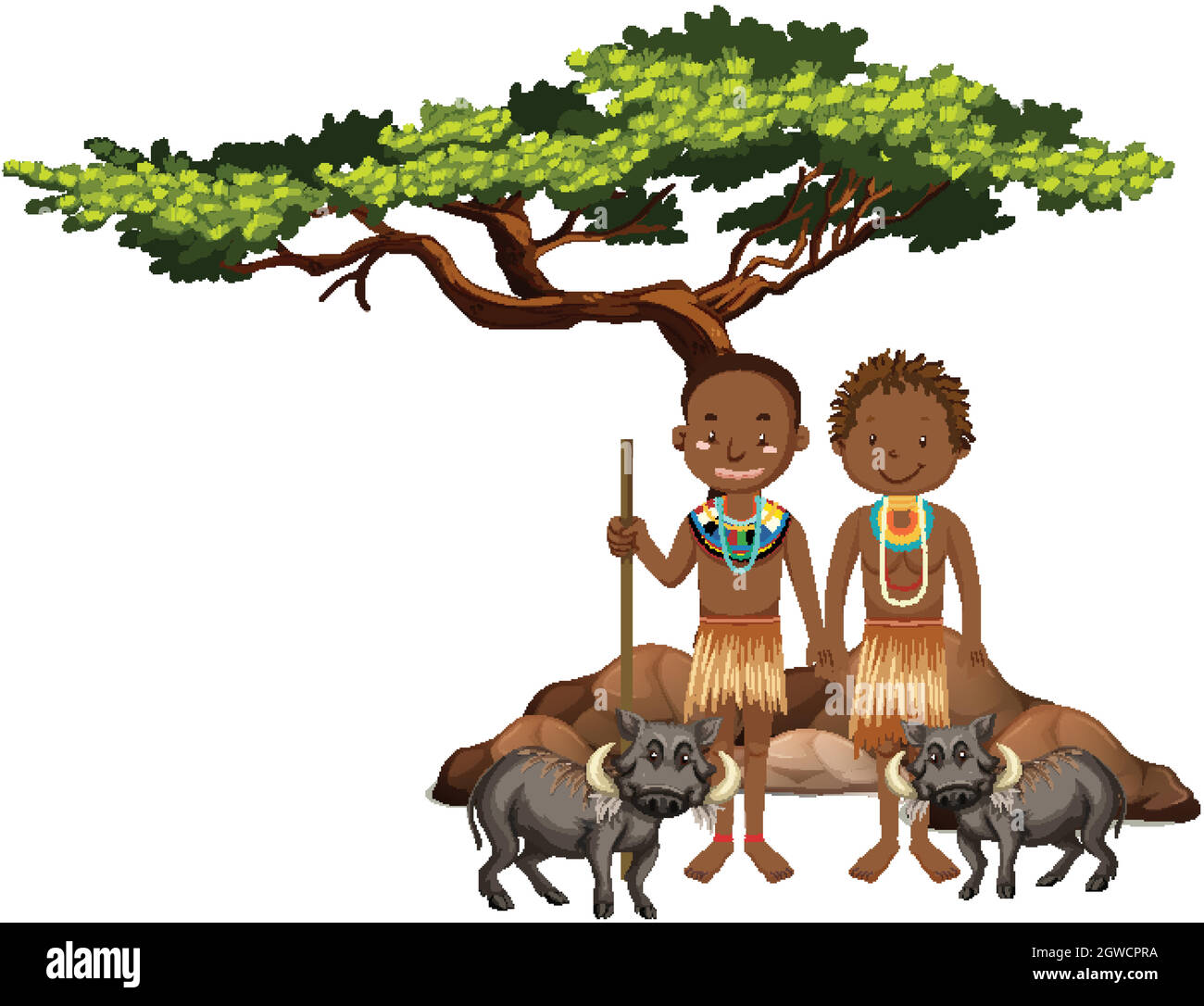 African child drawing tree hi-res stock photography and images - Alamy