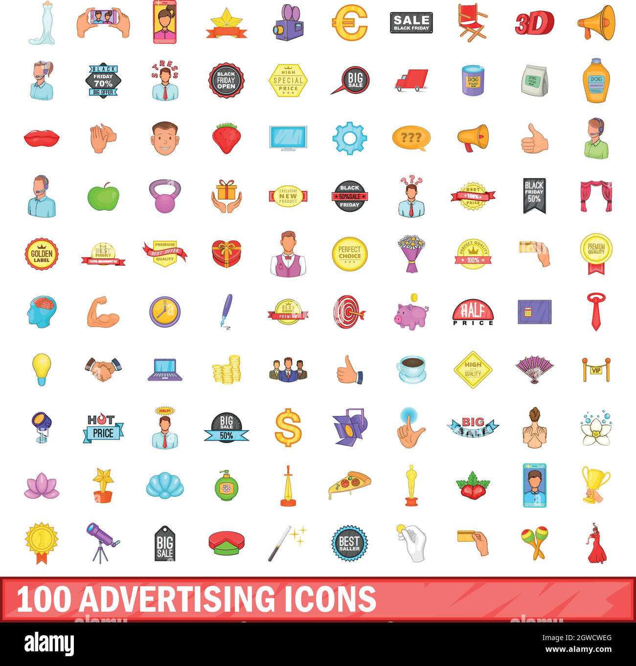 Advertising content Stock Vector Images - Alamy