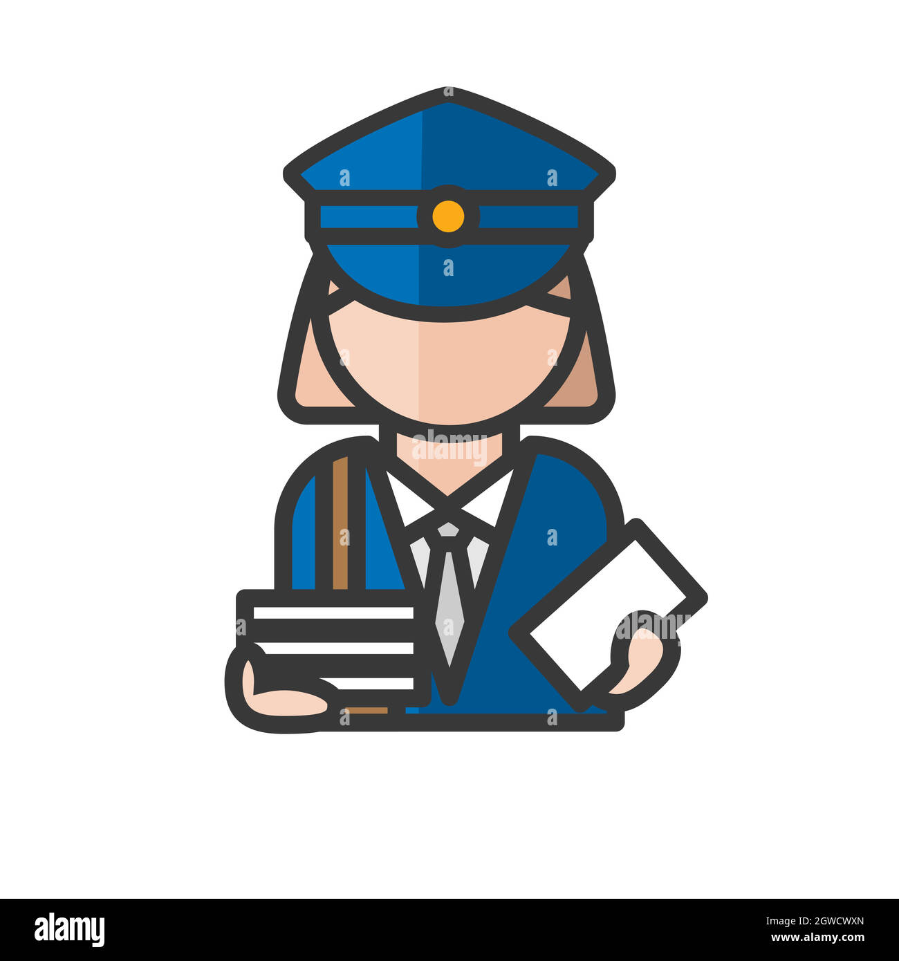 Postwoman Stock Vector Images - Alamy