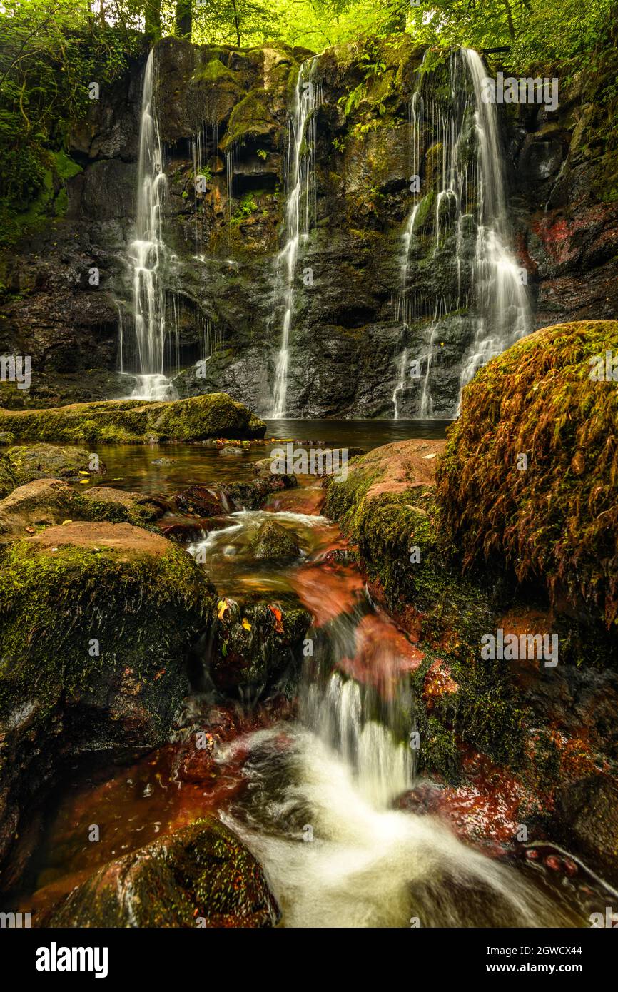 Glenariff waterfalls county antrim northern hi-res stock photography ...