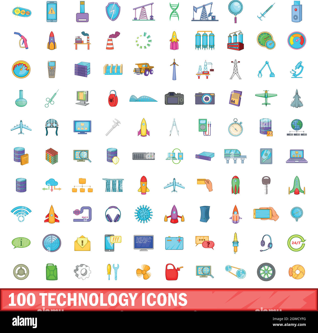 Technology icons design Stock Vector Images - Alamy