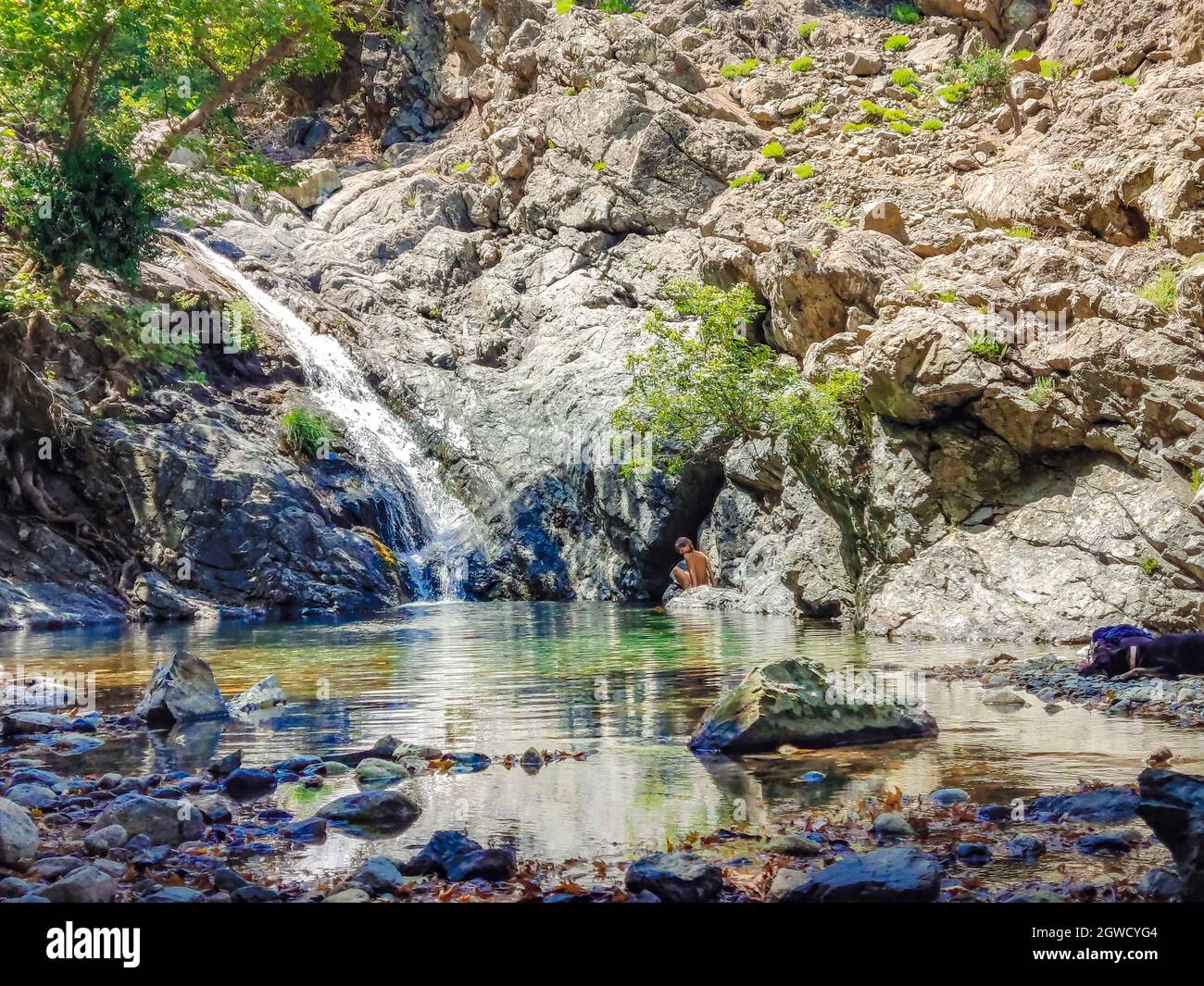 Vathres are small water natural pools with waterfalls along the ...