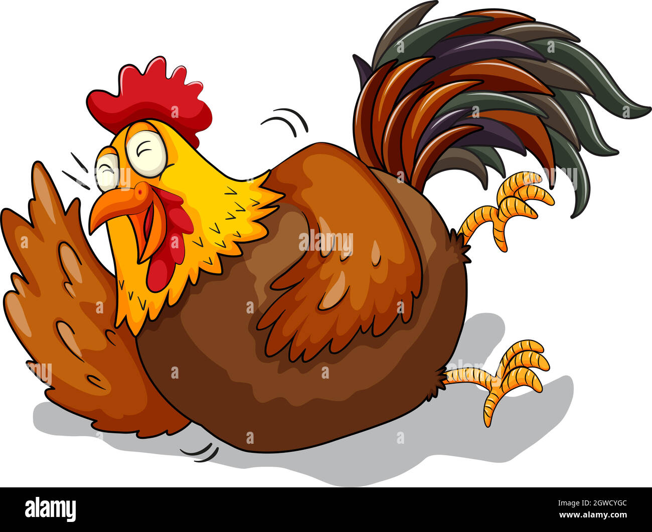 Rooster chicken hen clipart hi-res stock photography and images - Alamy