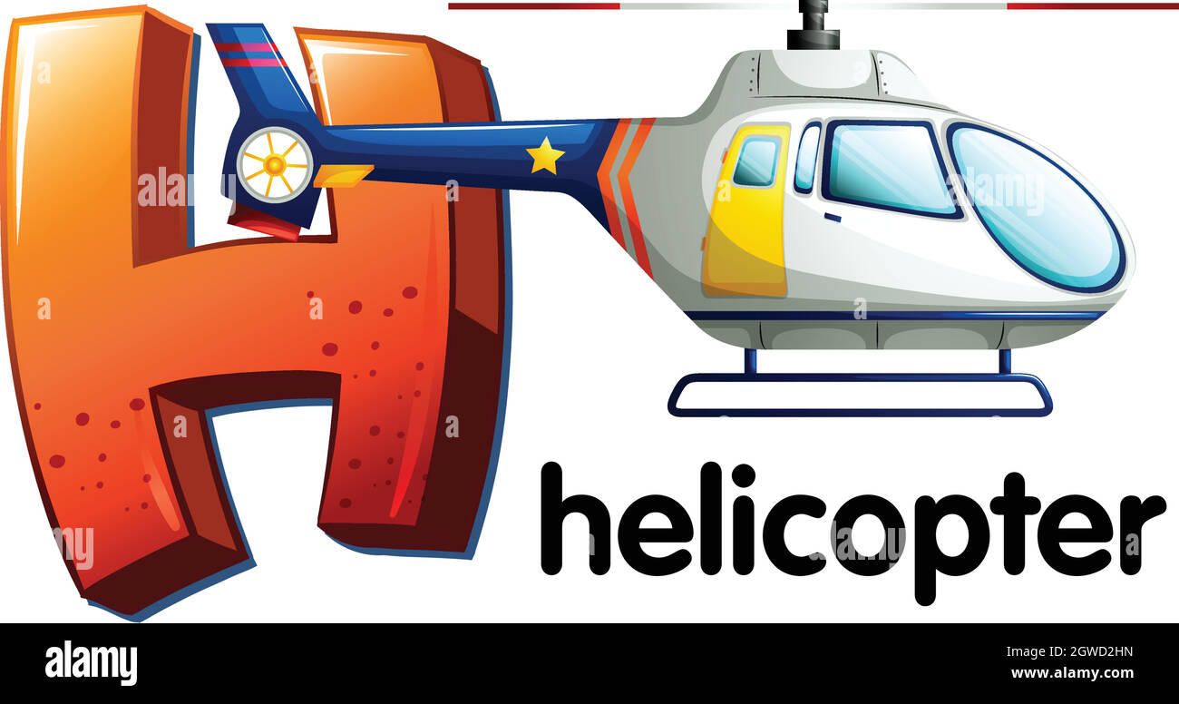 A letter H for helicopter Stock Vector Image & Art - Alamy