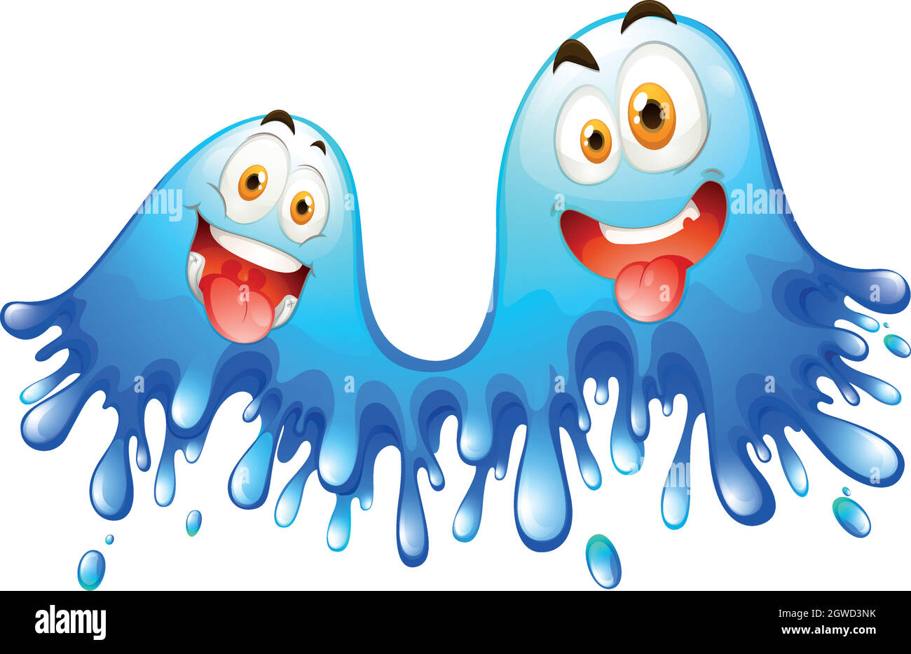 Happy face on blue splash Stock Vector Image & Art - Alamy