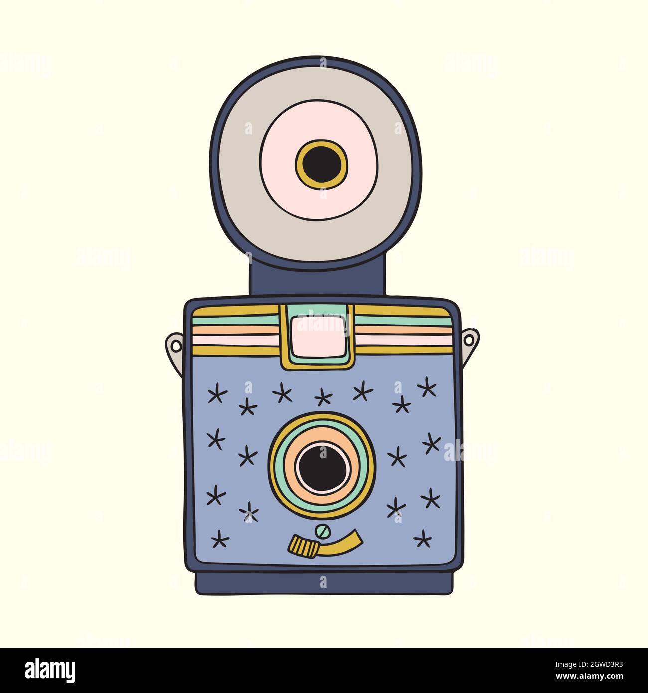 Vintage Cameras Stock Vector Images Alamy
