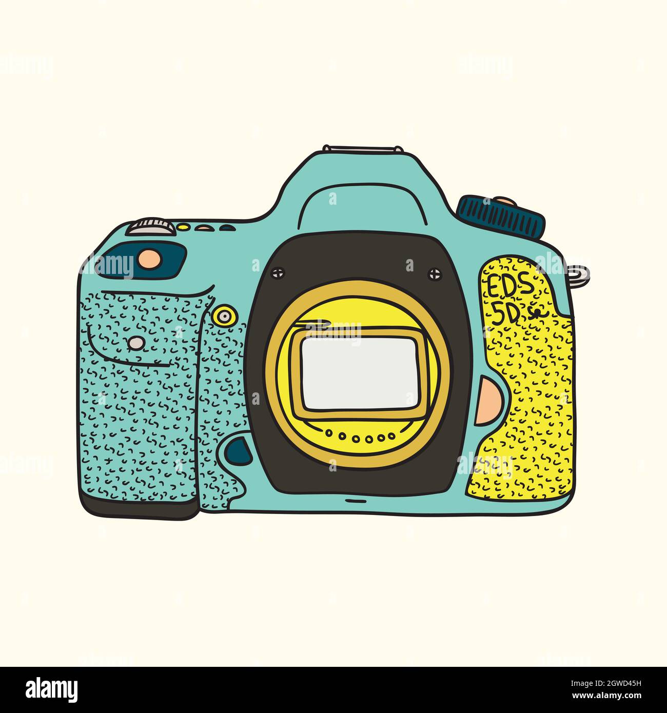 Hand drawn camera hi-res stock photography and images - Alamy