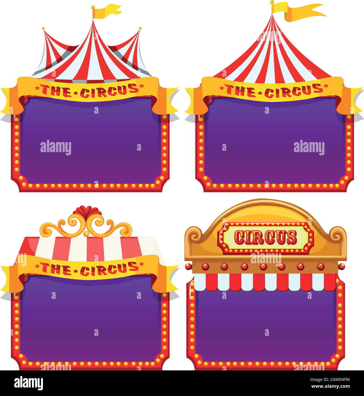 Circus poster background Cut Out Stock Images & Pictures - Alamy