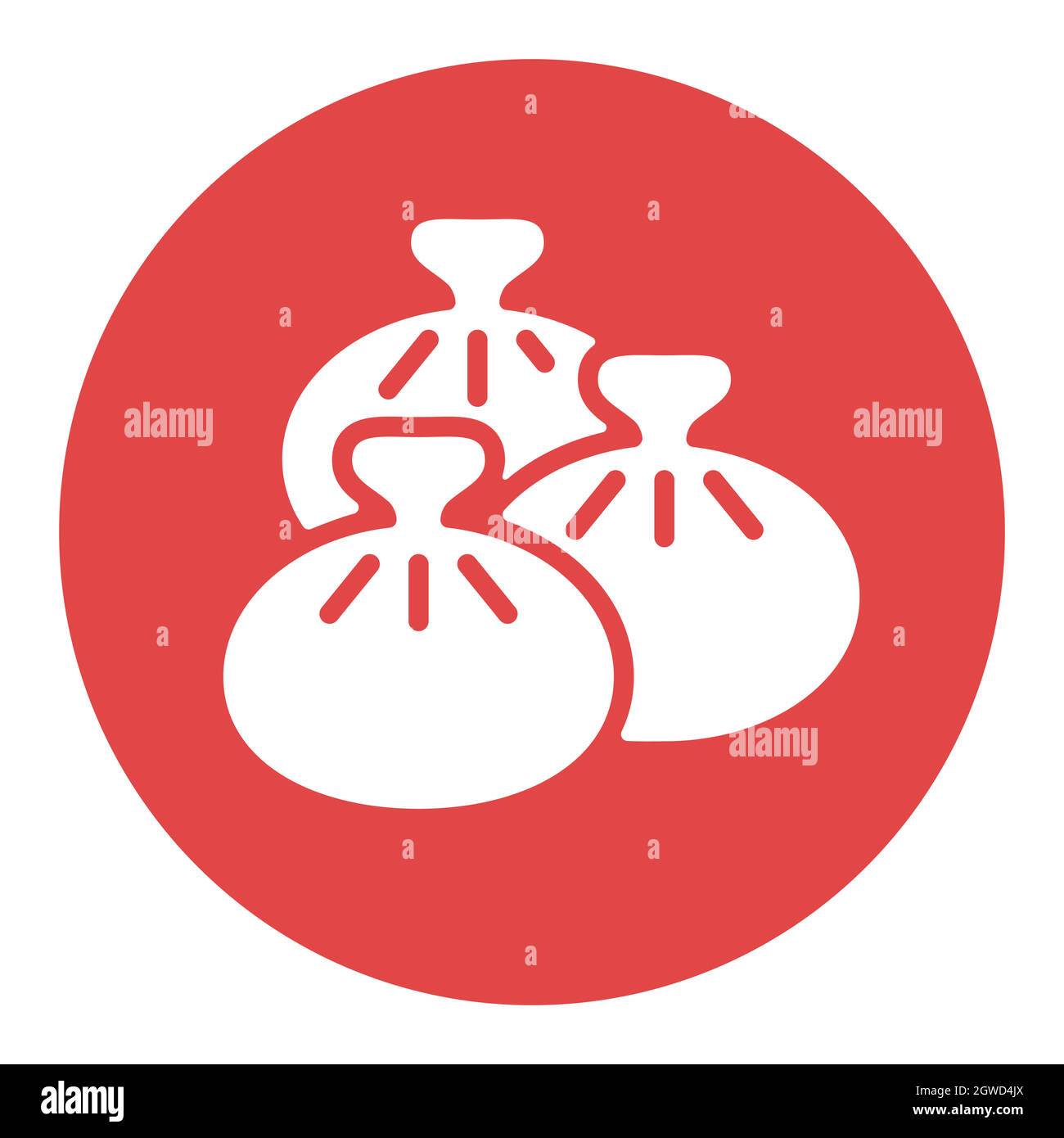 Khinkali georgian meat dumplings Stock Vector Images - Alamy