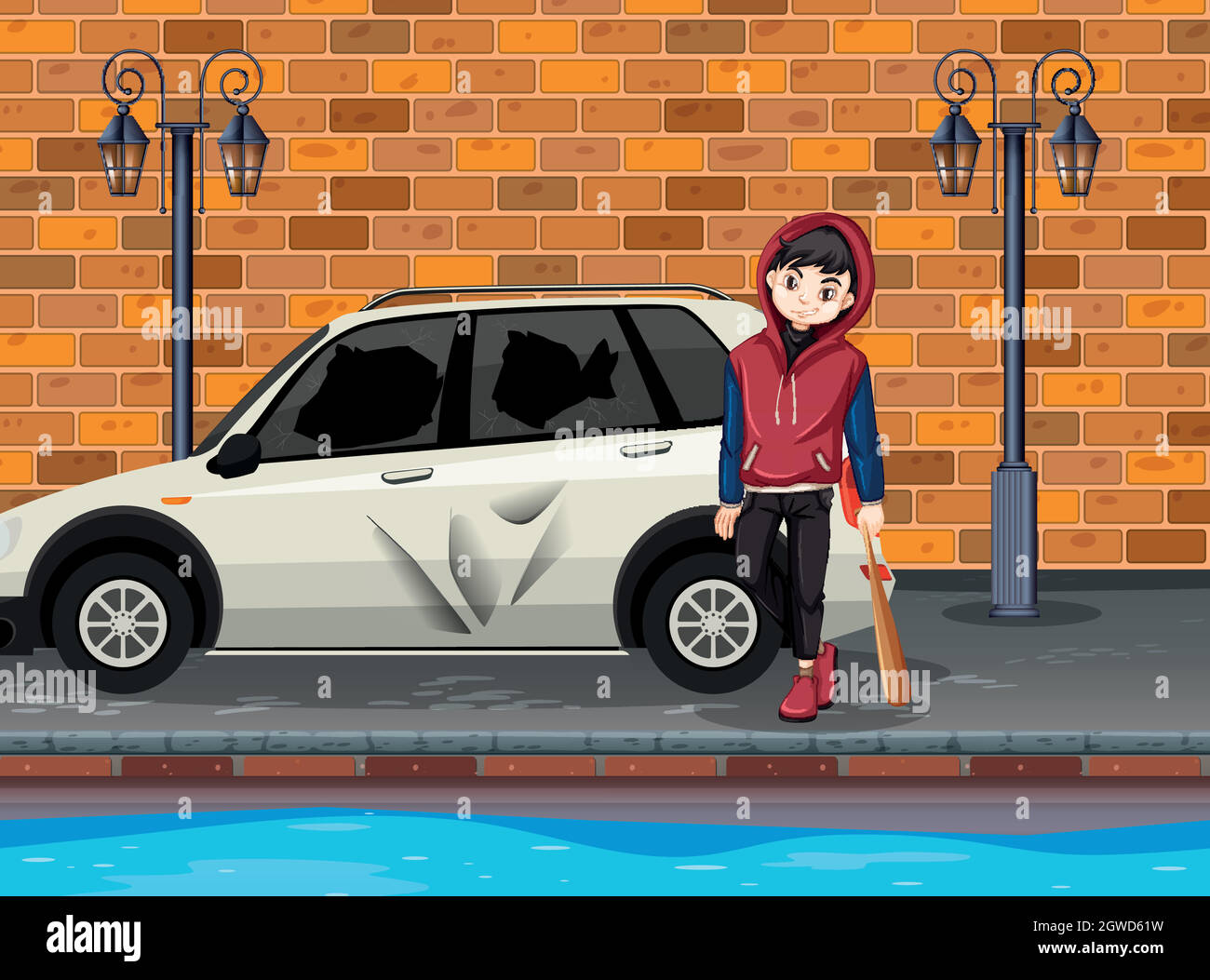 Young adult urban Stock Vector Images - Alamy