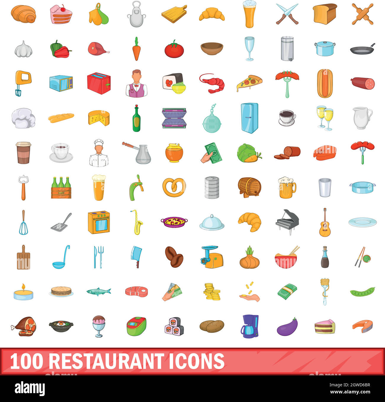 Restaurant vector template set Stock Vector Images - Alamy
