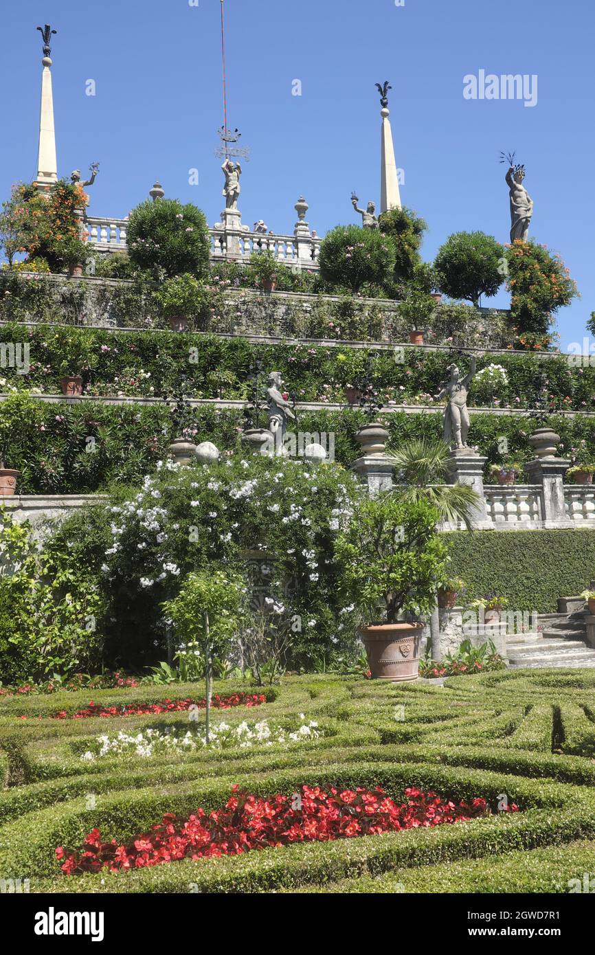 Baroque gardens on isola bella hi-res stock photography and images - Alamy