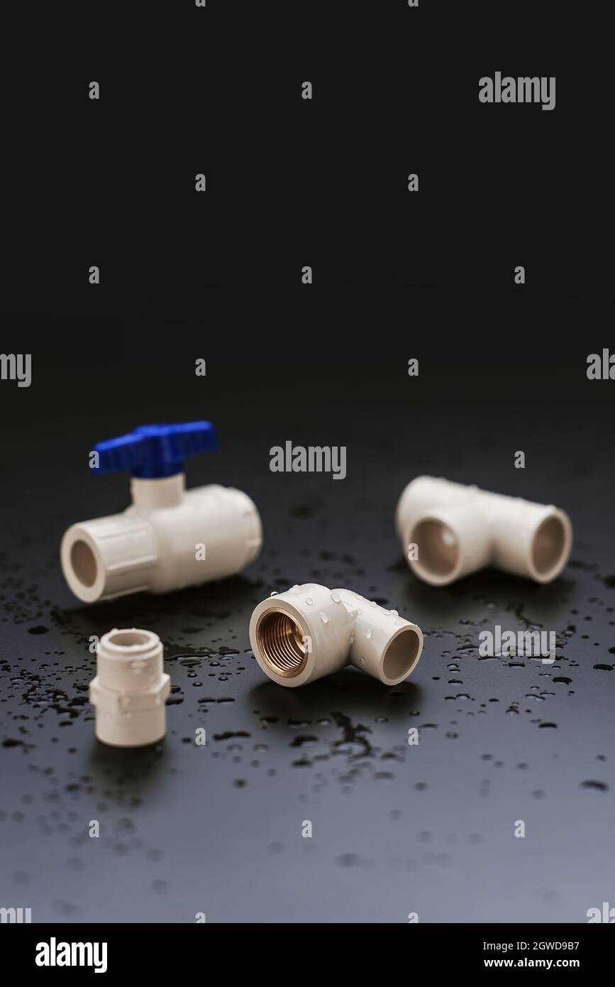 UPVC & CPVC Fittings for polypropylene pipes. Elements for pipelines ...