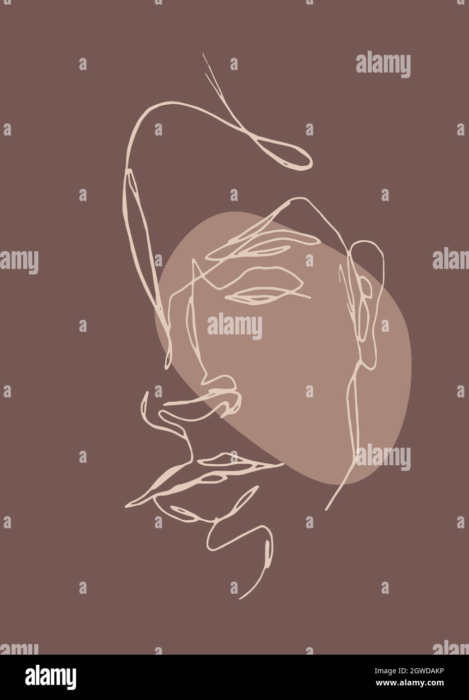 Beauty Man Portrait Stock Vector Images - Alamy