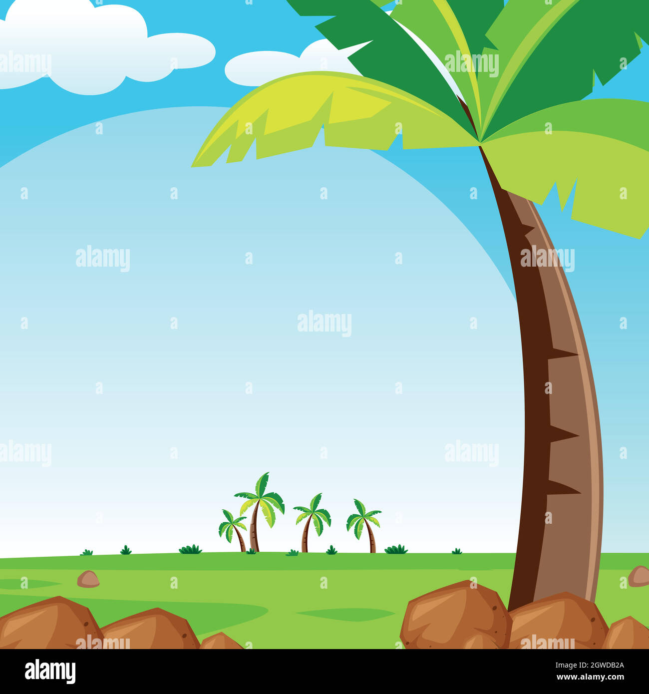 Green lawn garden Stock Vector Images - Alamy