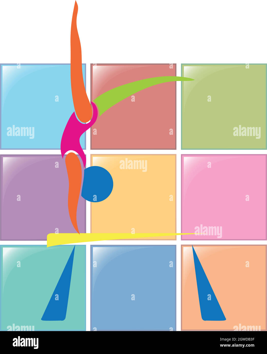 Sport icon of athelte on balance bar Stock Vector Image & Art - Alamy