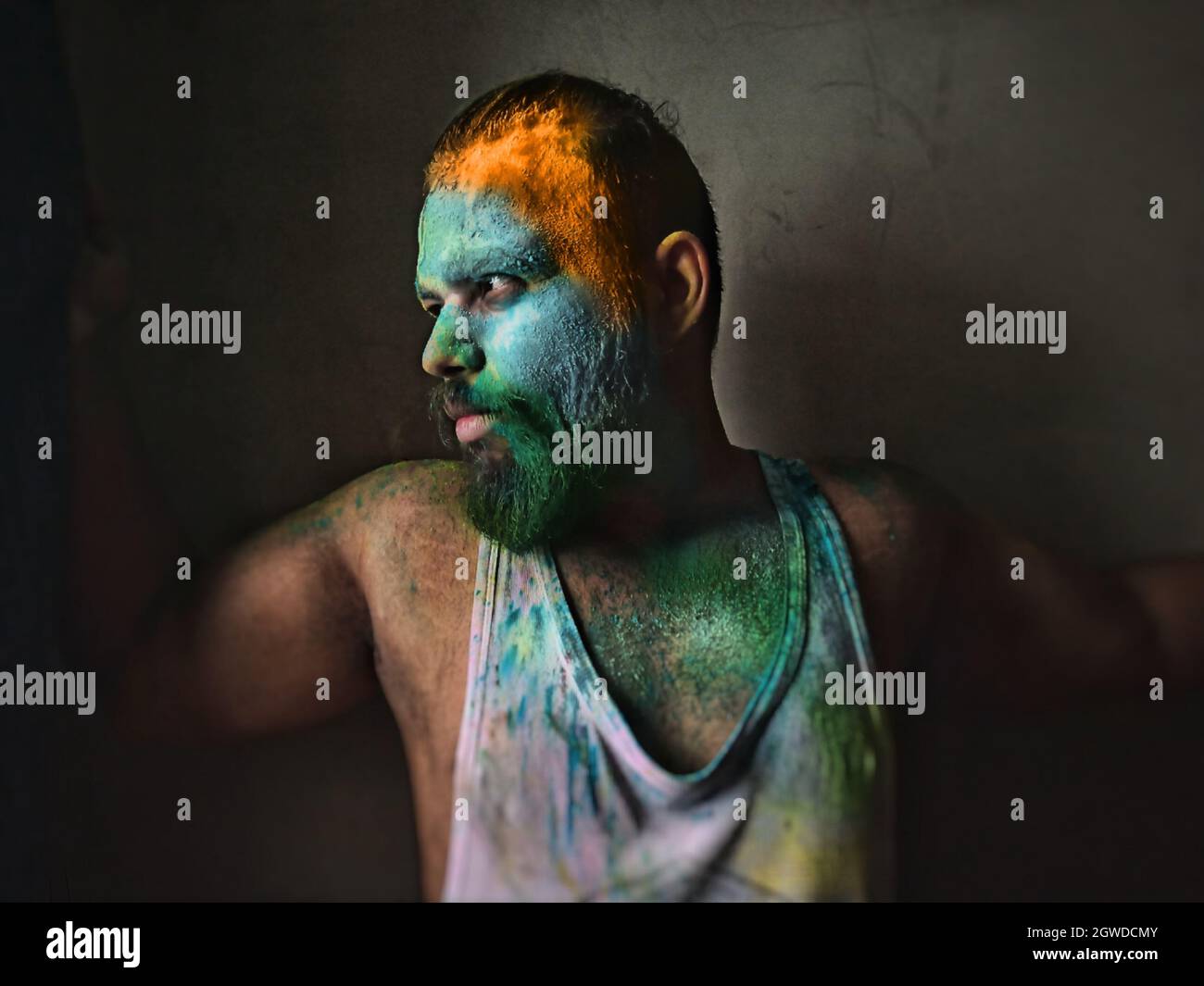 Indian hairy man hi-res stock photography and images - Alamy