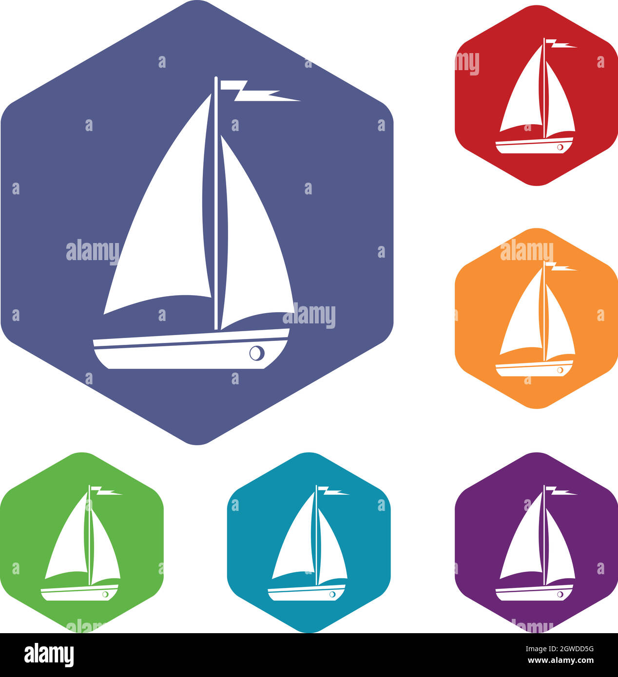 Boat icons set Stock Vector Image & Art - Alamy