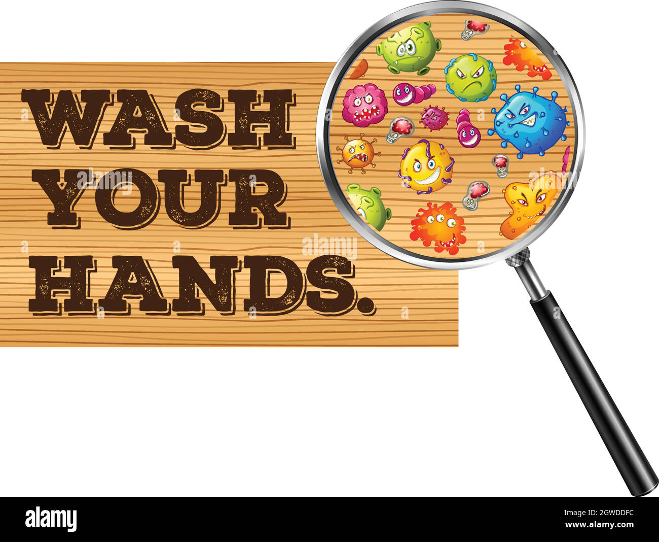 Wash your hands sign Stock Vector Image & Art - Alamy