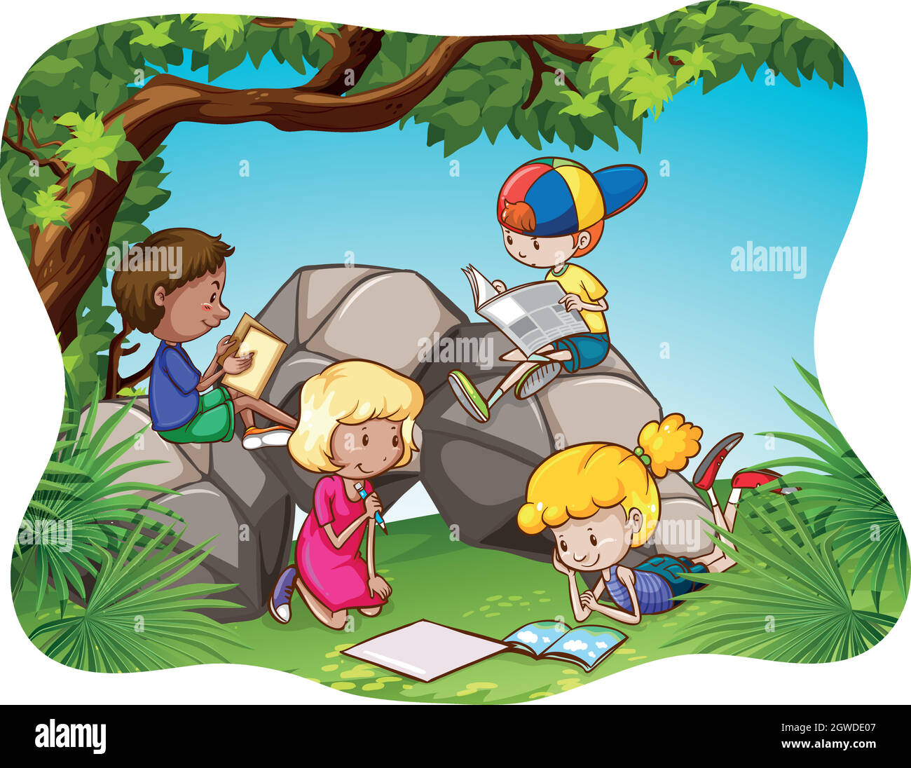 Hobby reading Stock Vector Images - Alamy