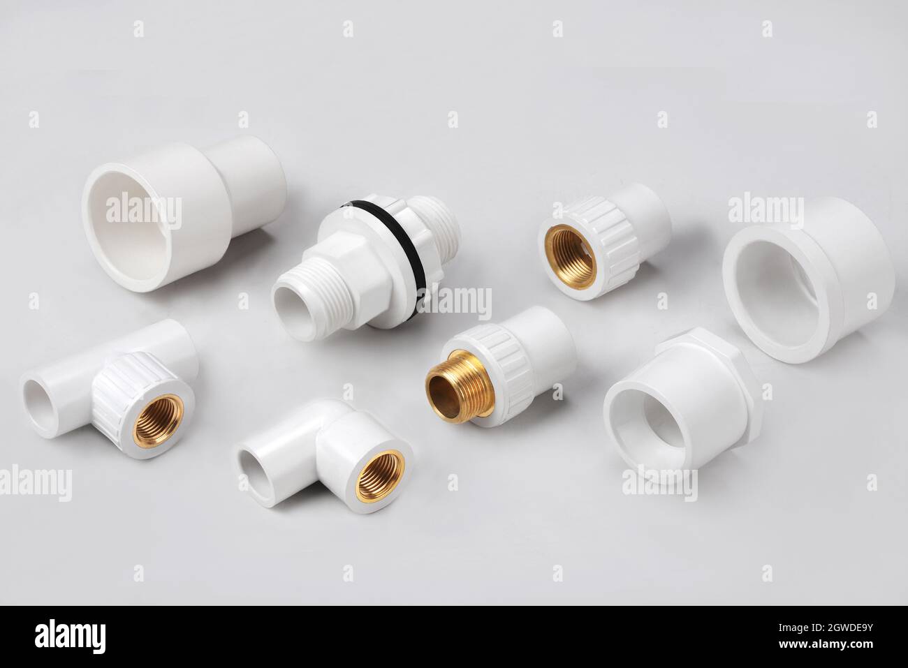 UPVC & CPVC Fittings for polypropylene pipes. Elements for pipelines ...