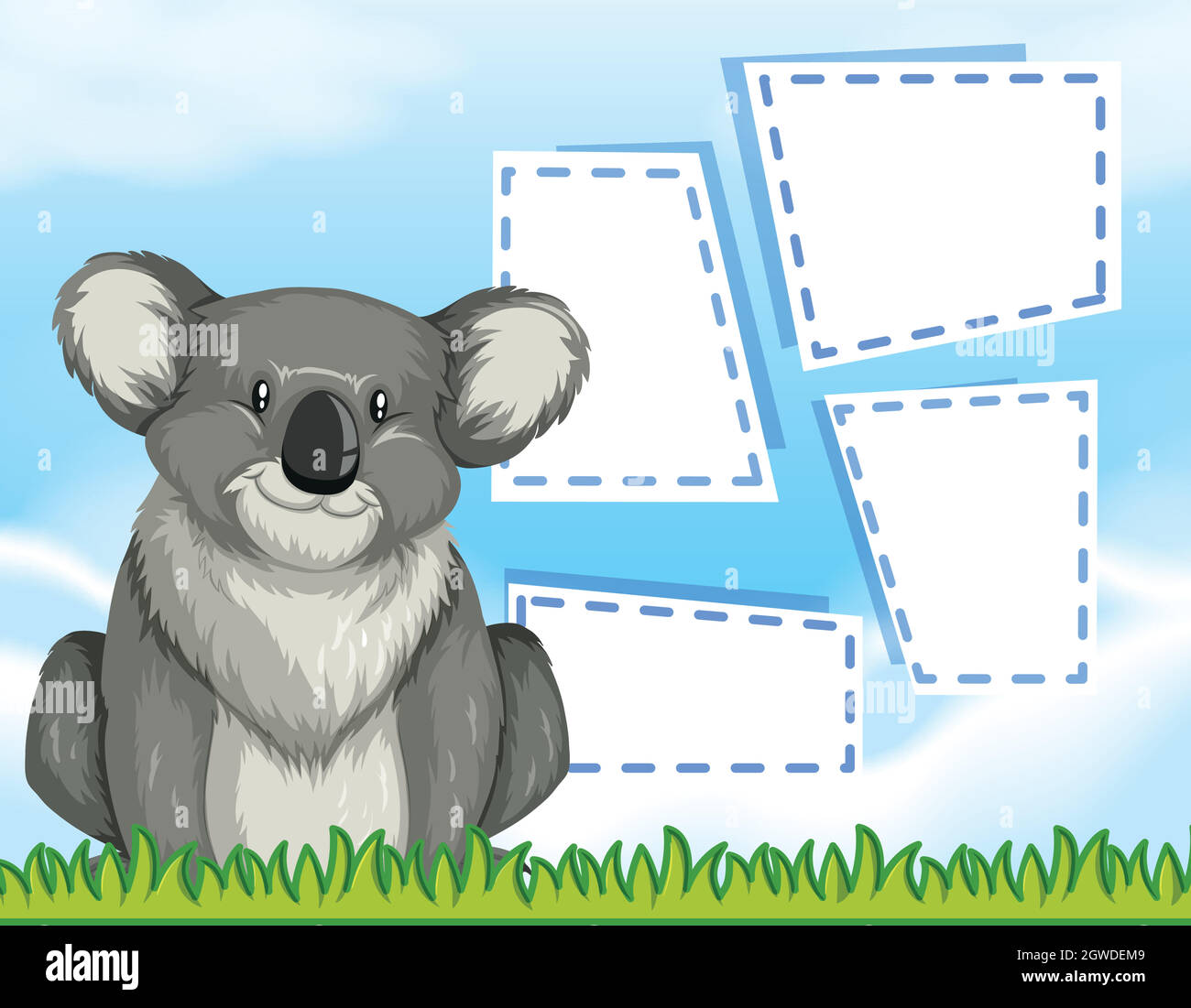 Koala texture Stock Vector Images - Alamy