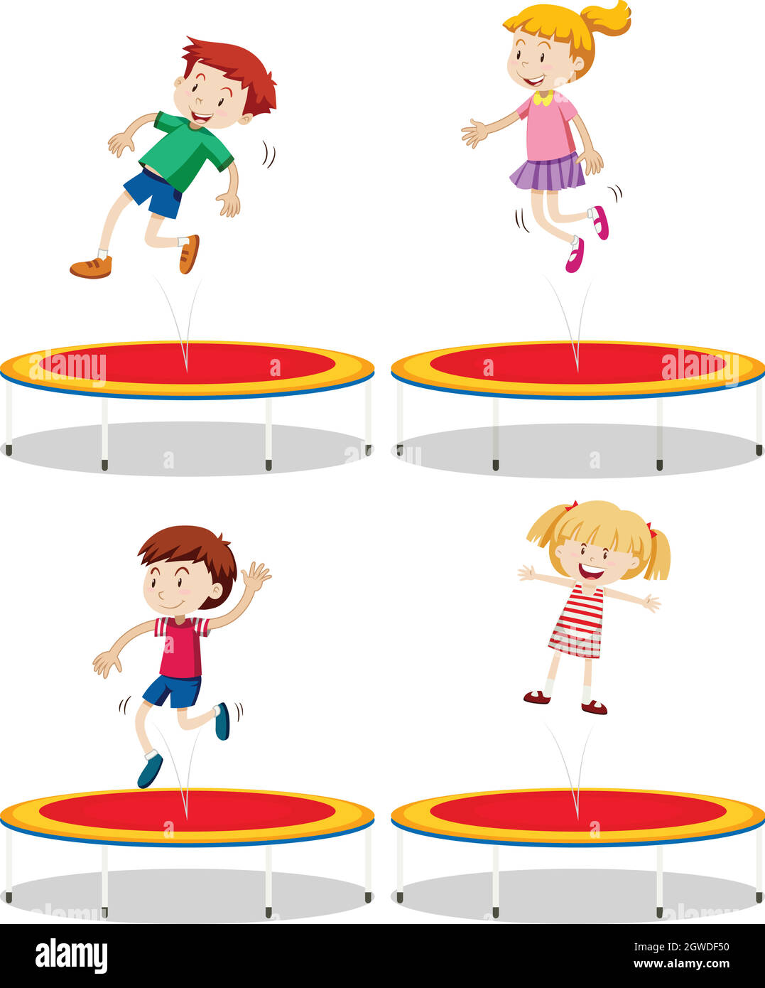 Set of children playing trampoline Stock Vector Image & Art - Alamy Set of children playing trampoline Stock Vector Image & Art - Alamy