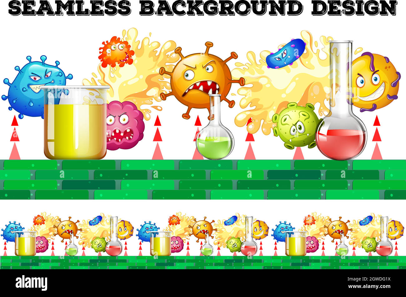 Seamless pattern plastic tool Stock Vector Images - Alamy