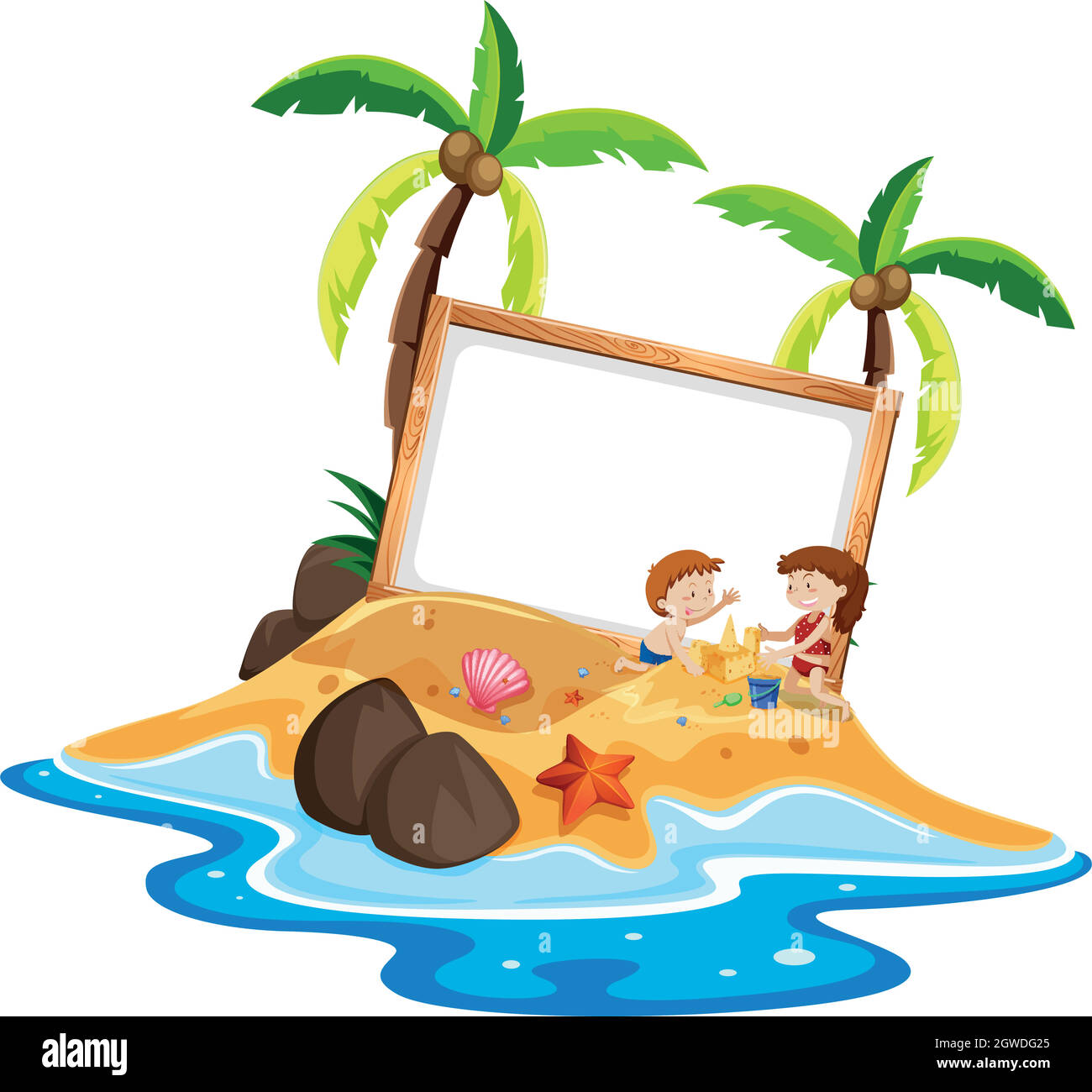 Beach Kids Clip Art