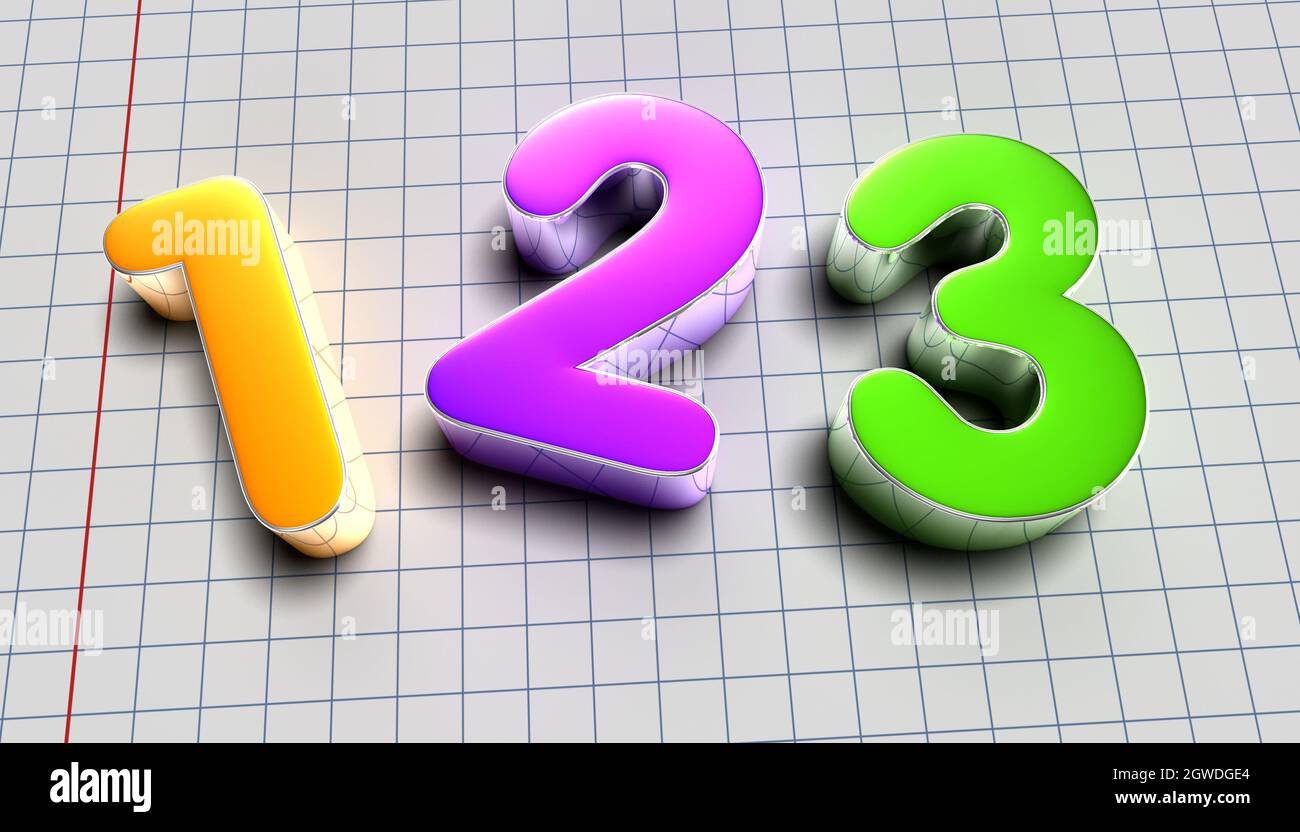 Number 123 hi-res stock photography and images - Alamy