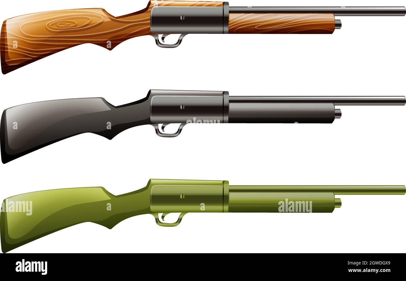 Cartoon firing gun Stock Vector Images - Alamy