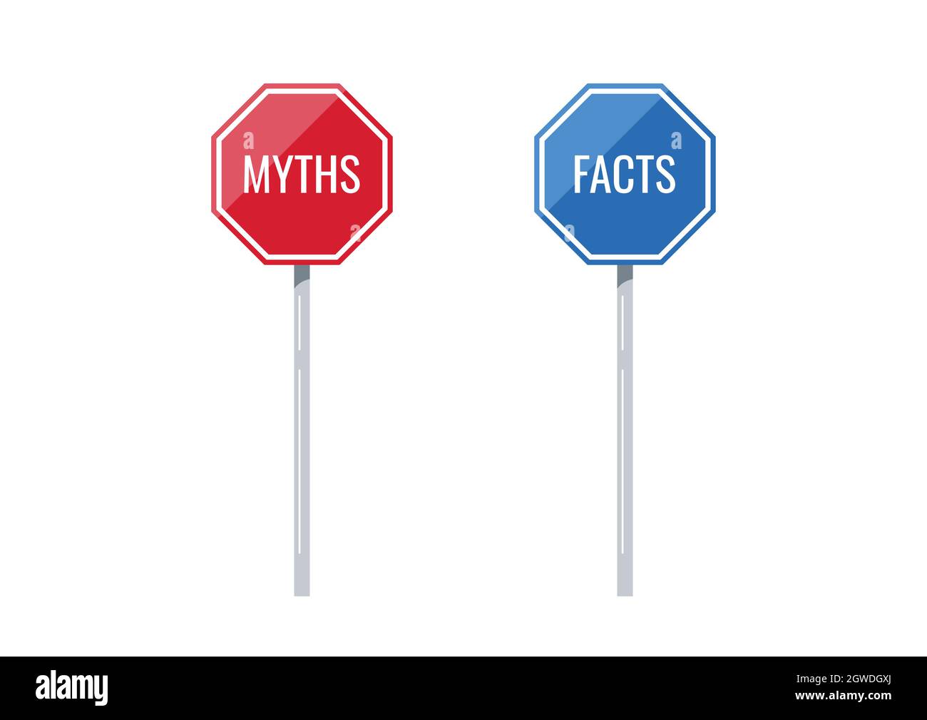 Fake on fact news Stock Vector Images - Alamy